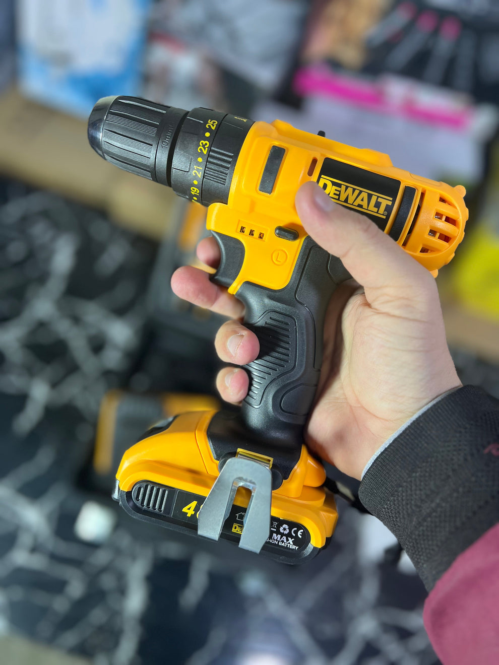Dewalt lot 48v drill machine set with full toolkit set black box – Geepas