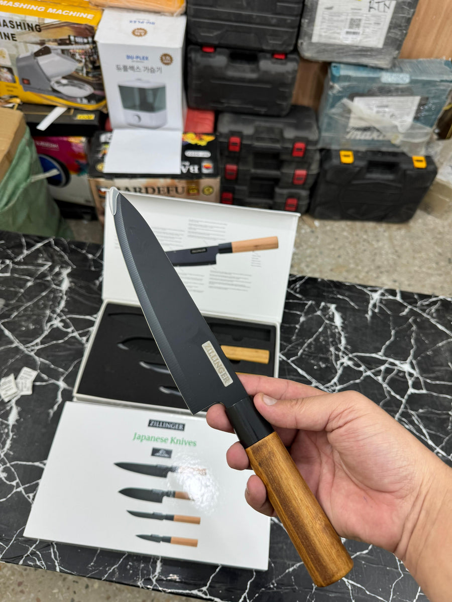 ZILLINGER Japanese Knife Set - 4 Pcs – Geepas