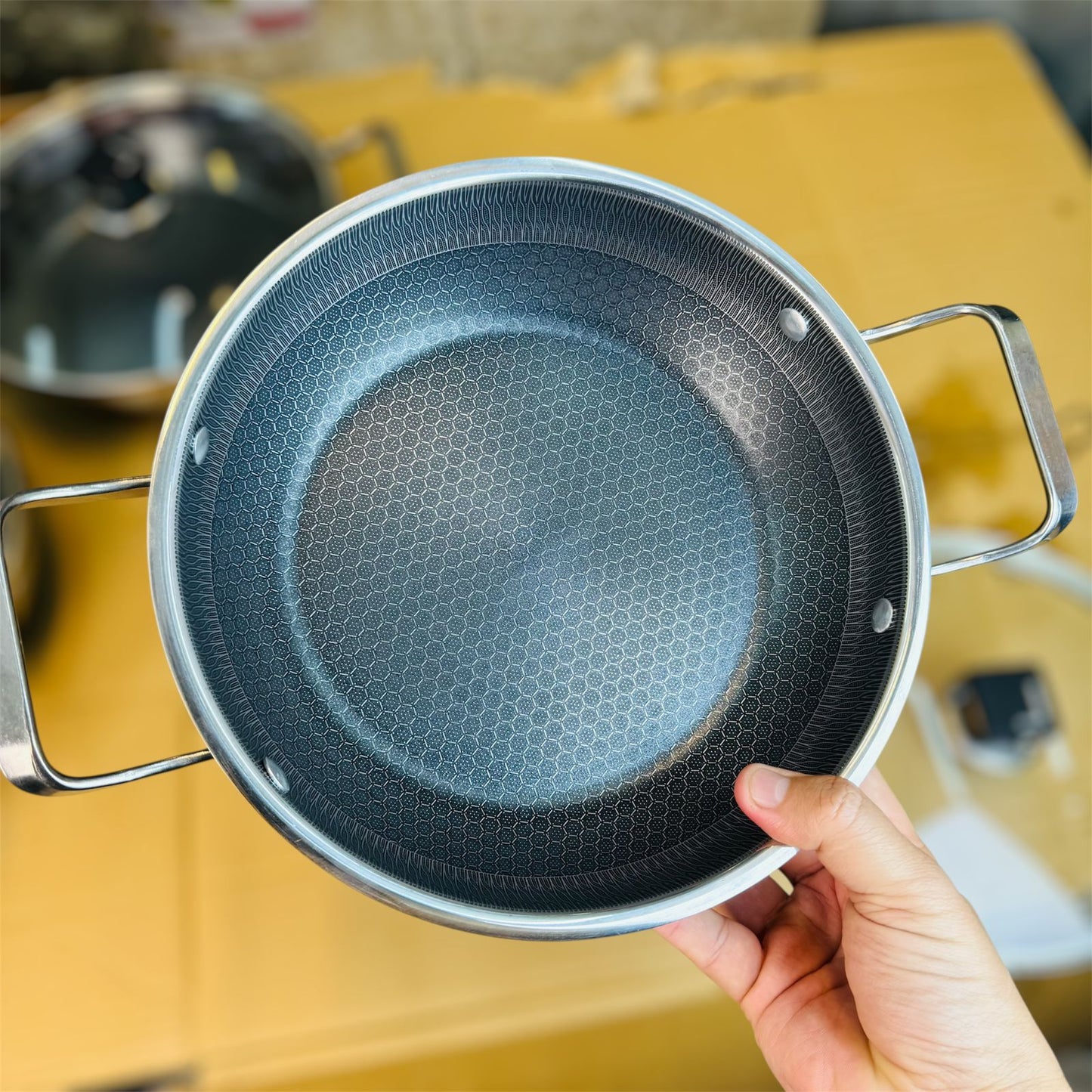 Germany lot honeycomb shallow fry pan set – Geepas