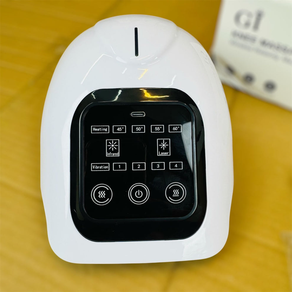 Rechargeable Knee Massager, with Heating and Vibration Large LED Scree ...